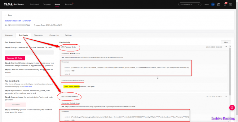 TikTok Event API (Server Side) and Pixel Setup
